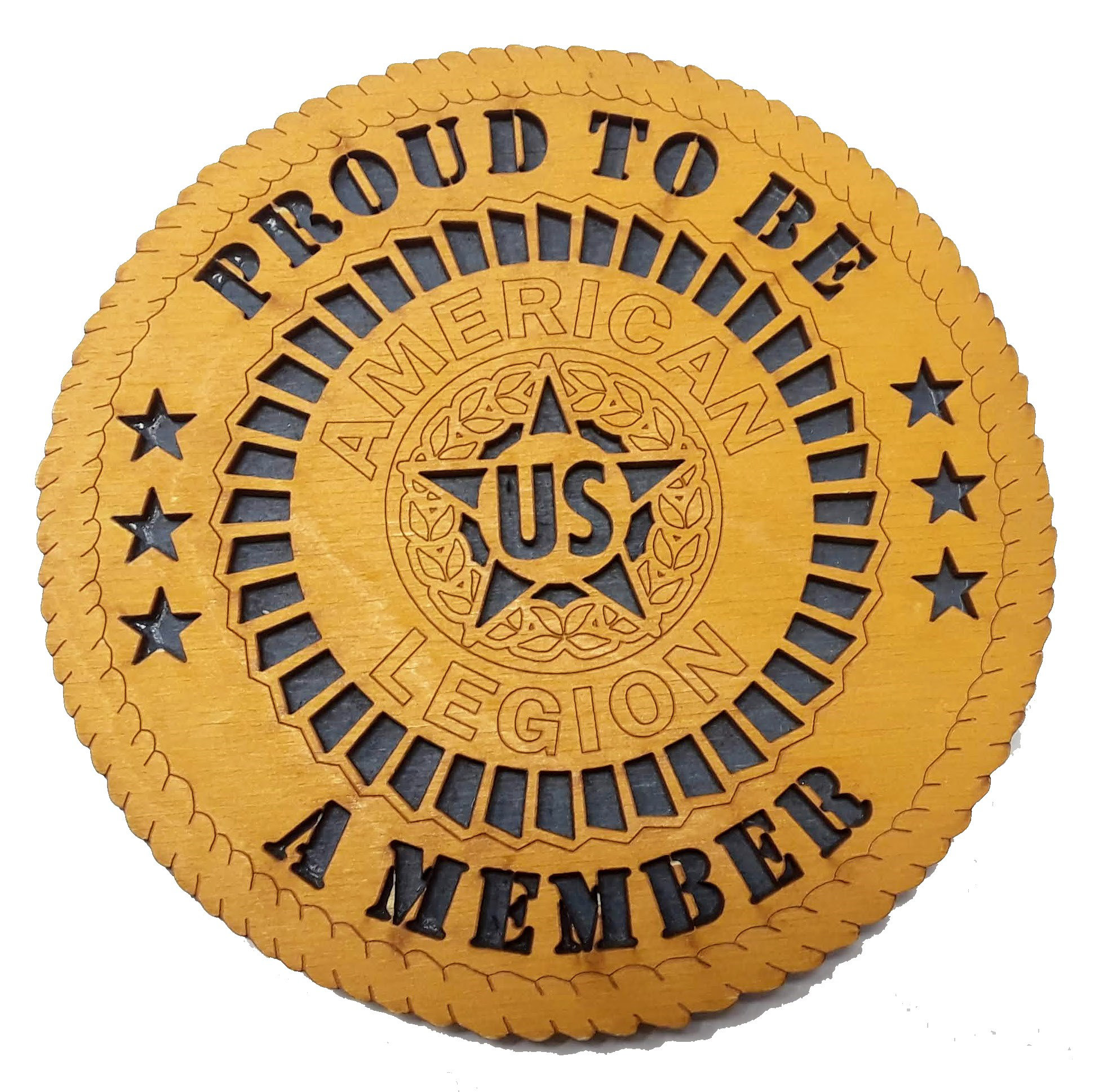 Wood Art USA Proud to Be a Member American Legion Desk Plaque Model ...