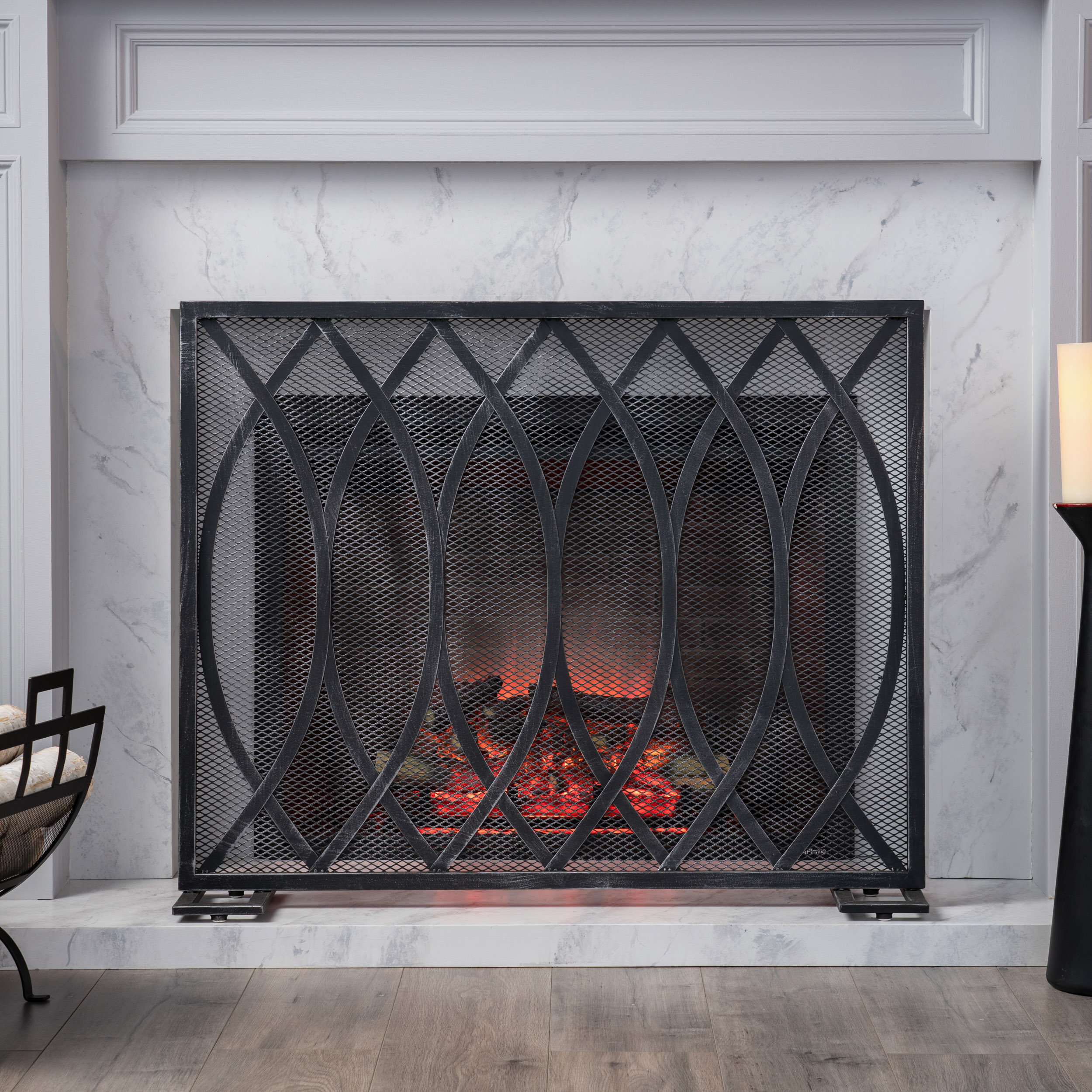 Home Loft Concepts Edwin Iron Fireplace Screen & Reviews | Wayfair
