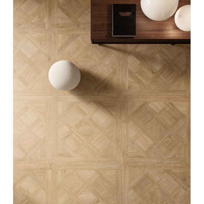 Tile Market Boiserie 36"x36" Wood Parquet Look Porcelain Floor Tile ...