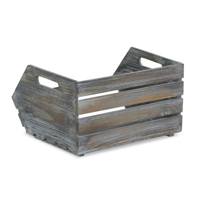 August Grove® Slat Wood Crate & Reviews | Wayfair