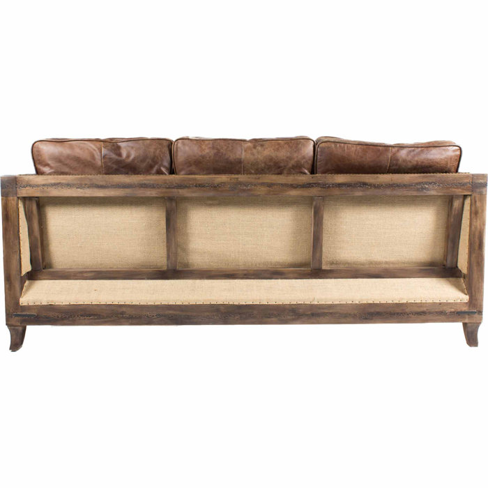 Union Rustic Sherly 72'' Leather Sofa & Reviews | Wayfair