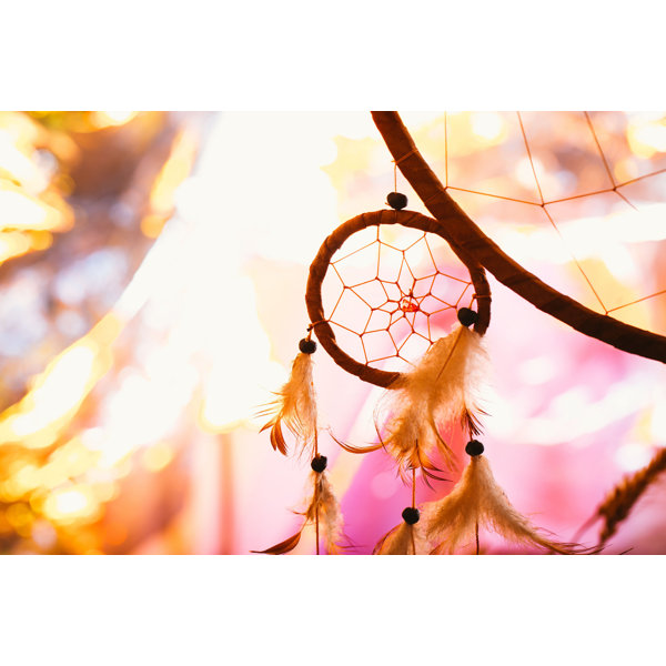 Dakota Fields Dream Catcher At Sunset - Wrapped Canvas Photograph | Wayfair