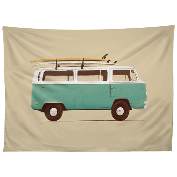 East Urban Home Florent Bodart Famous Cars 5 Van Tapestry | Wayfair