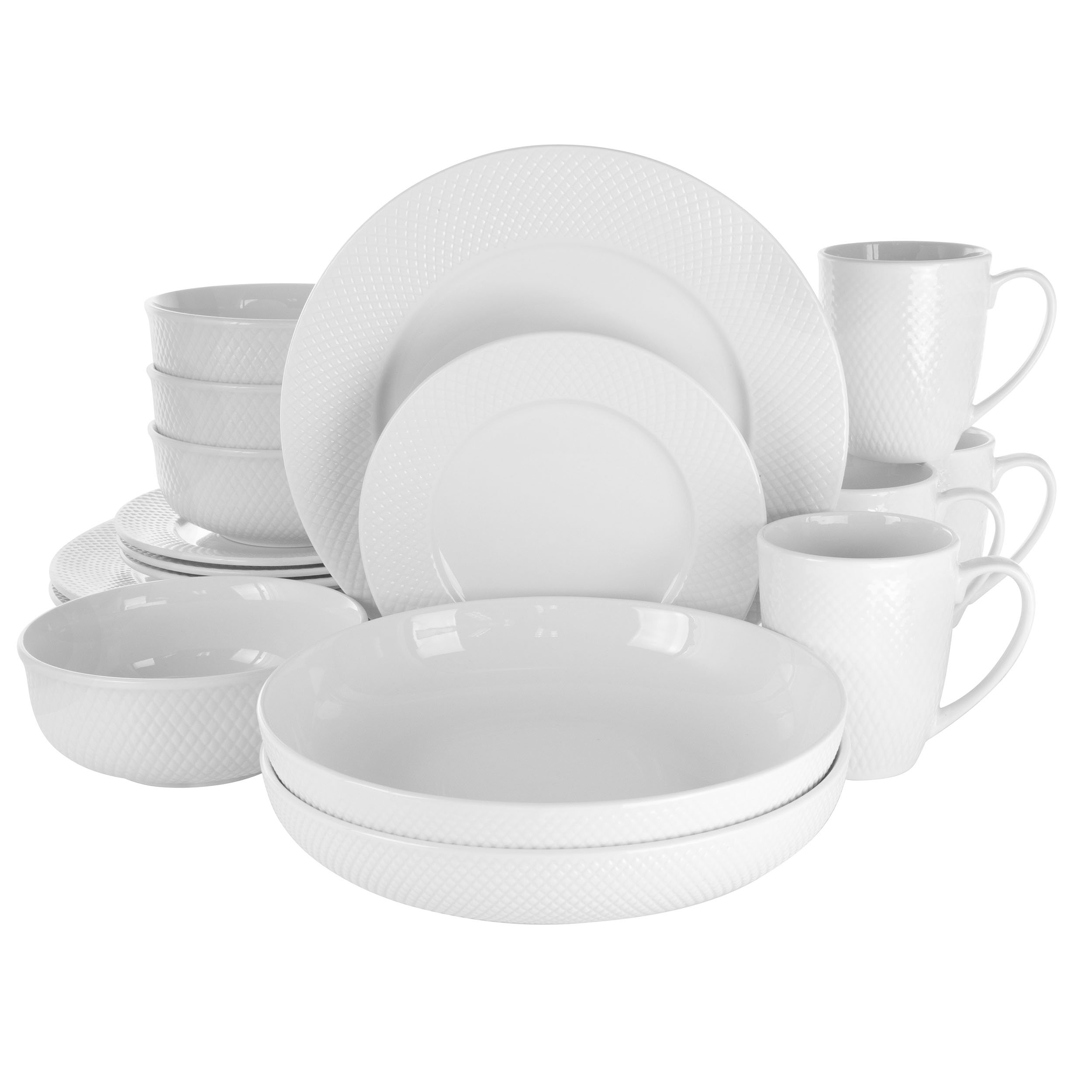Latitude Run® Dobrivoje Porcelain China Dinnerware Set - Service for 4 ...