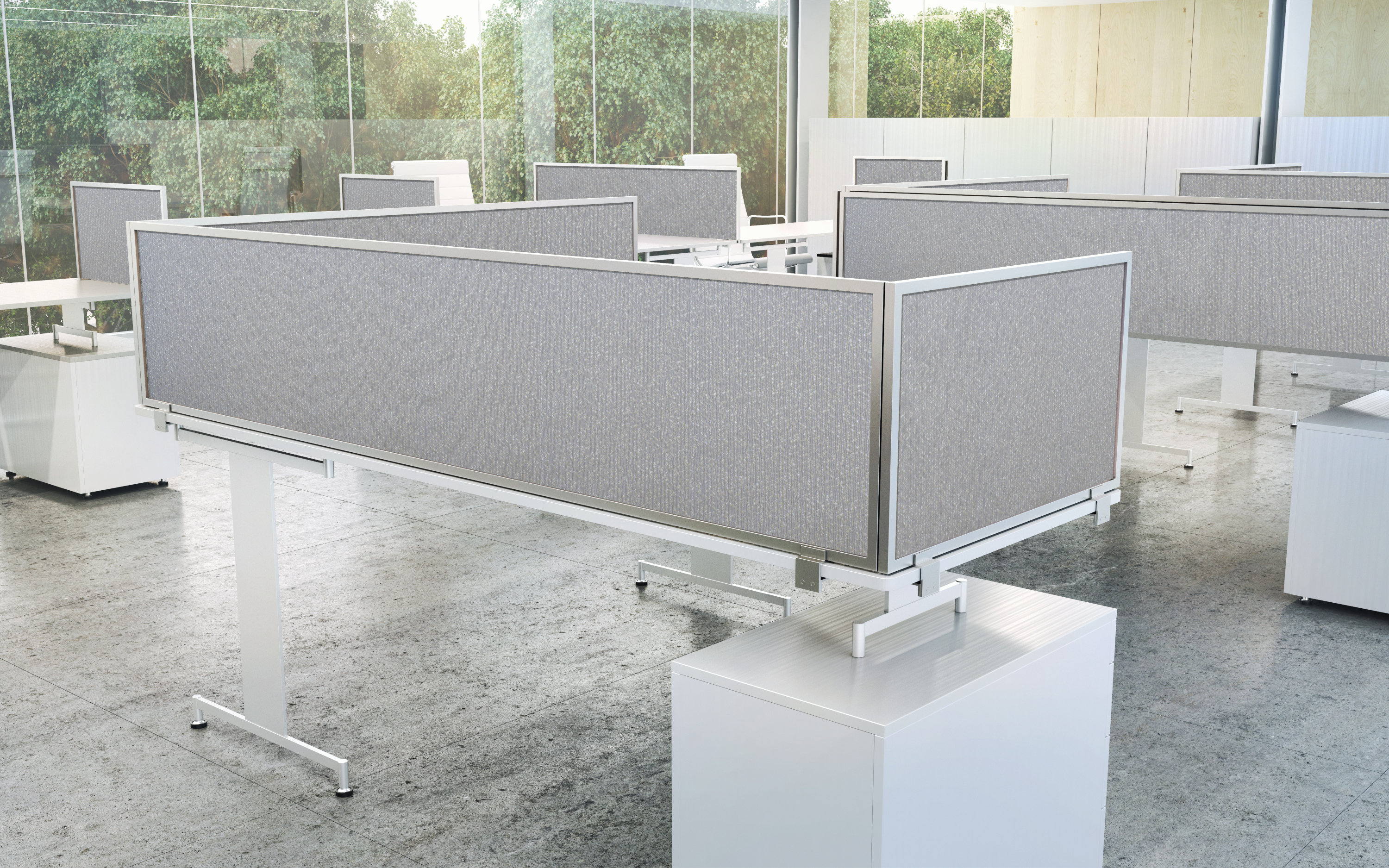 OBEX Acoustical Desk Mounted Privacy Panel - Wayfair Canada