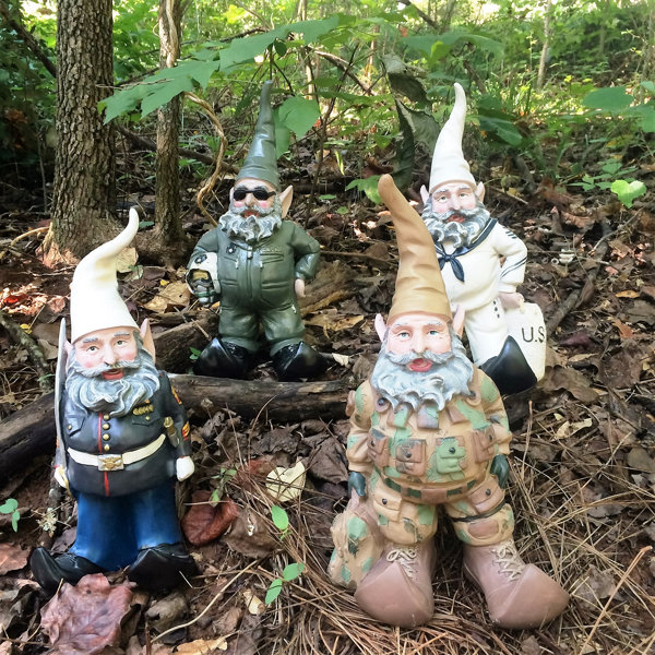 HomeStyles American Hero Gnome Airforce Military Soldier Garden Statue ...