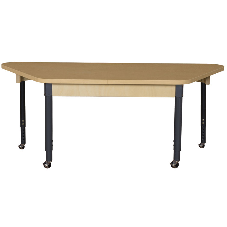 Wood Designs 60" x 30" Adjustable Height Trapezoidal Activity Table ...