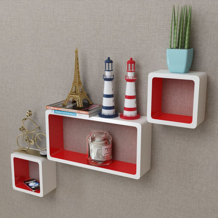 Wrought Studio Simra 3 Piece Floating Shelf Set & Reviews | Wayfair