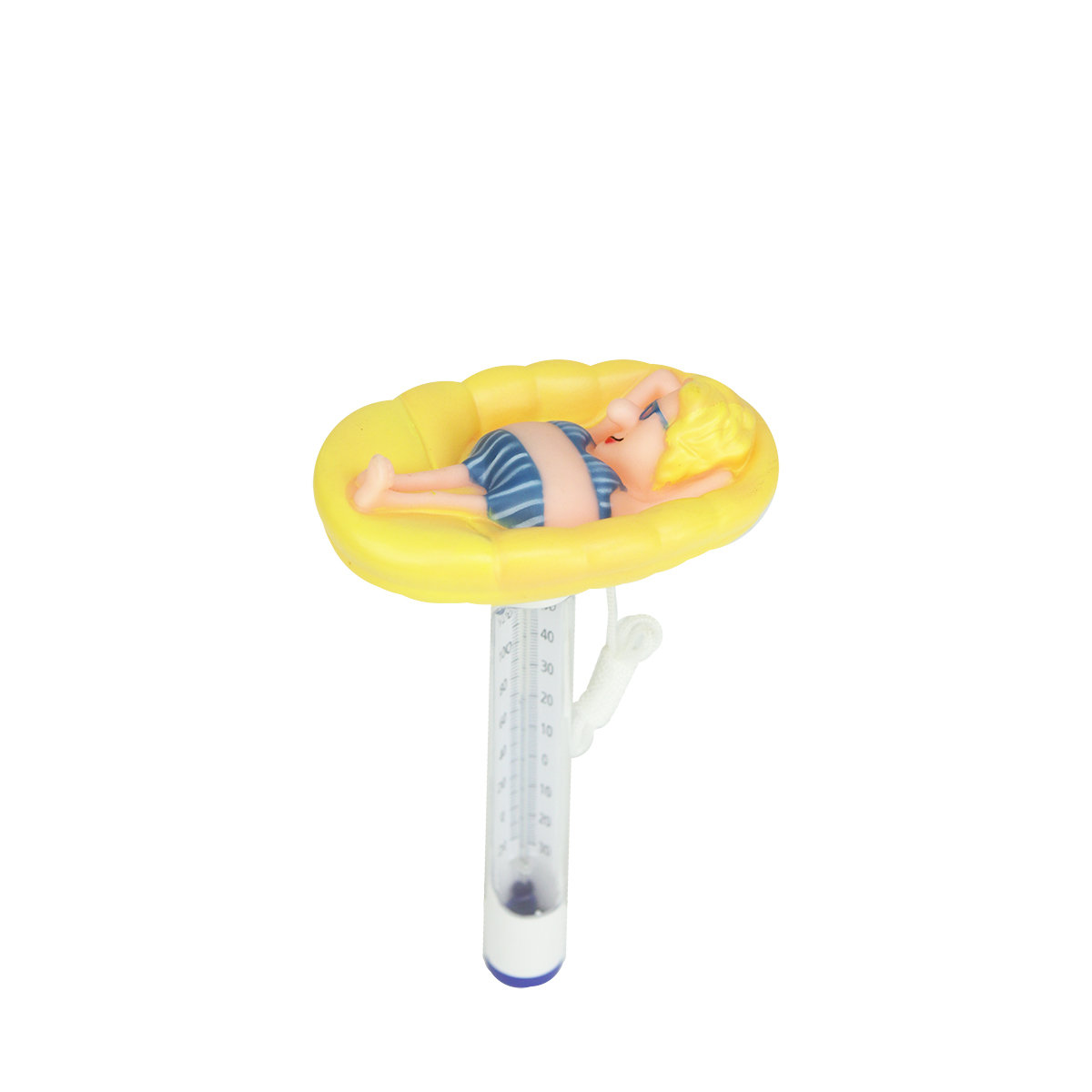 Northlight 7.5" Yellow and White Relaxing Woman Floating Swimming Pool ...