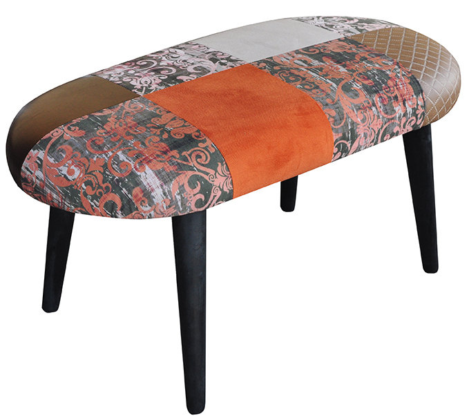 MONKEY MACHINE Patchwork Upholstered Bench & Reviews | Wayfair.co.uk