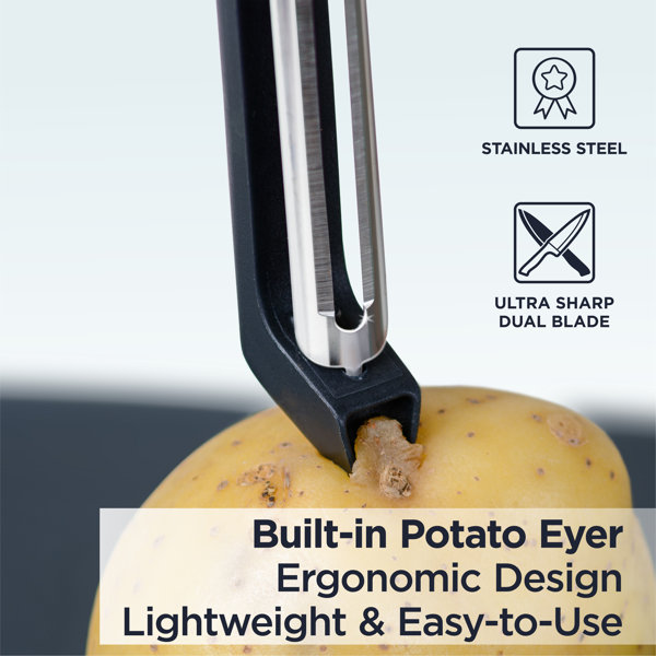 Deiss Pro Swivel Vegetable Peeler - Sharp Durable Stainless Steel ...