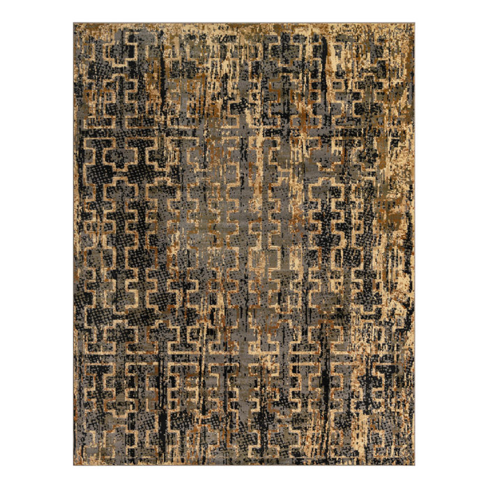 17 Stories Karwan Performance Blue Rug & Reviews | Wayfair