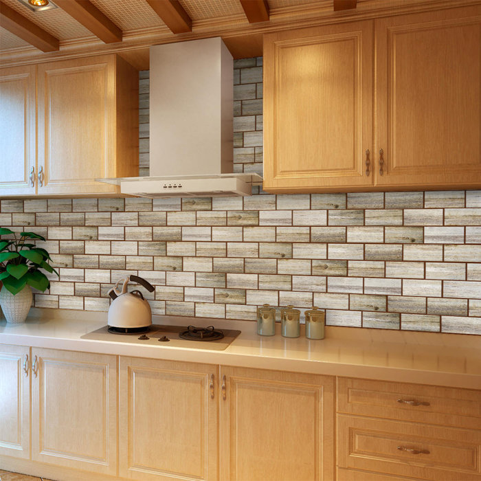 SkinnyTile 6" x 3" Glass Peel and Stick Subway Tile & Reviews | Wayfair