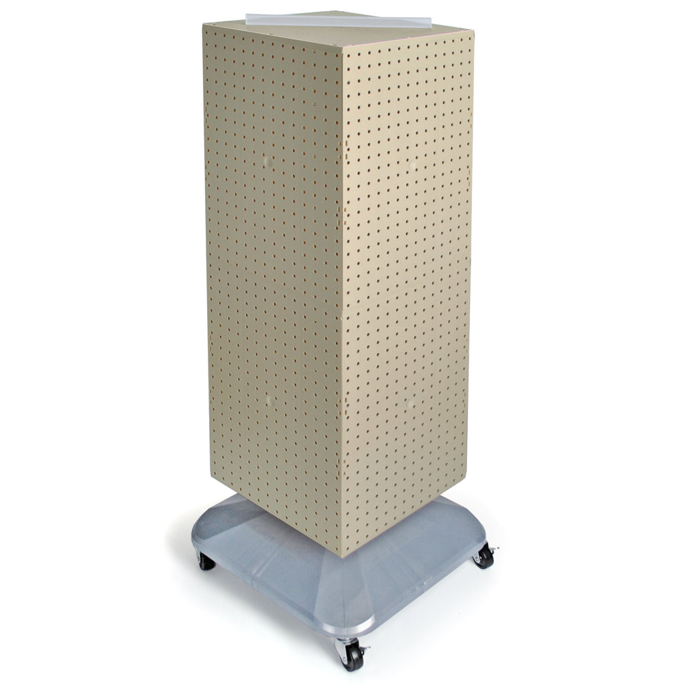 Azar Displays Four-Sided Interlocking 48" H x 18" W Pegboard & Reviews ...