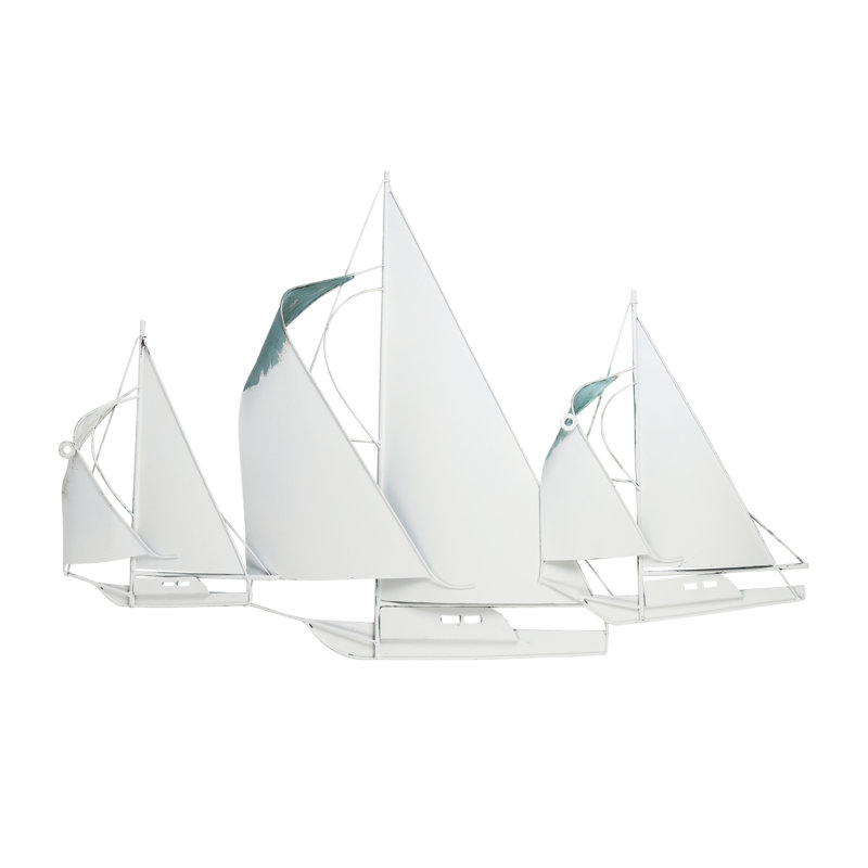 Breakwater Bay Metal Sailboats Wall Décor & Reviews | Wayfair