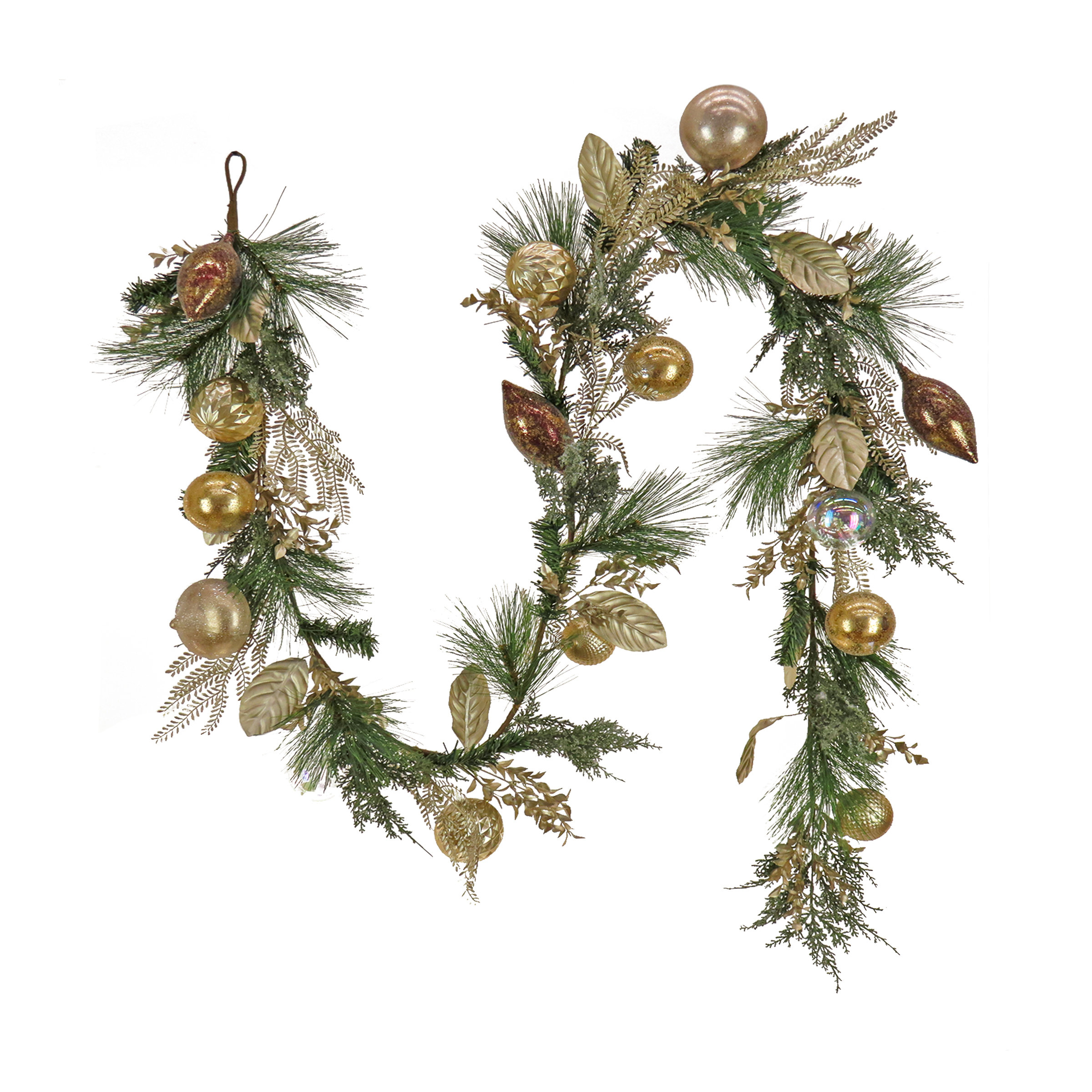 HGTV Home Collection 9.5'' in. Faux Mixed Assortment Garland | Wayfair