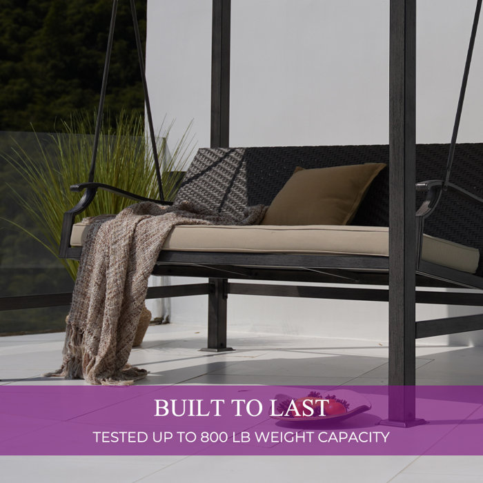 Hokku Designs Adelicia Porch Swing with Canopy & Reviews | Wayfair
