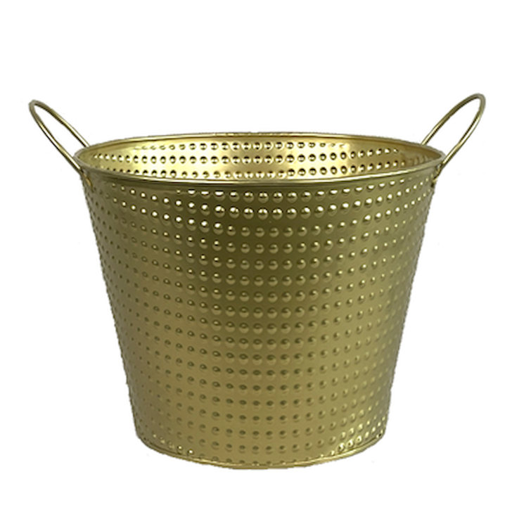 17 Stories Metal Bucket with Handles | Wayfair