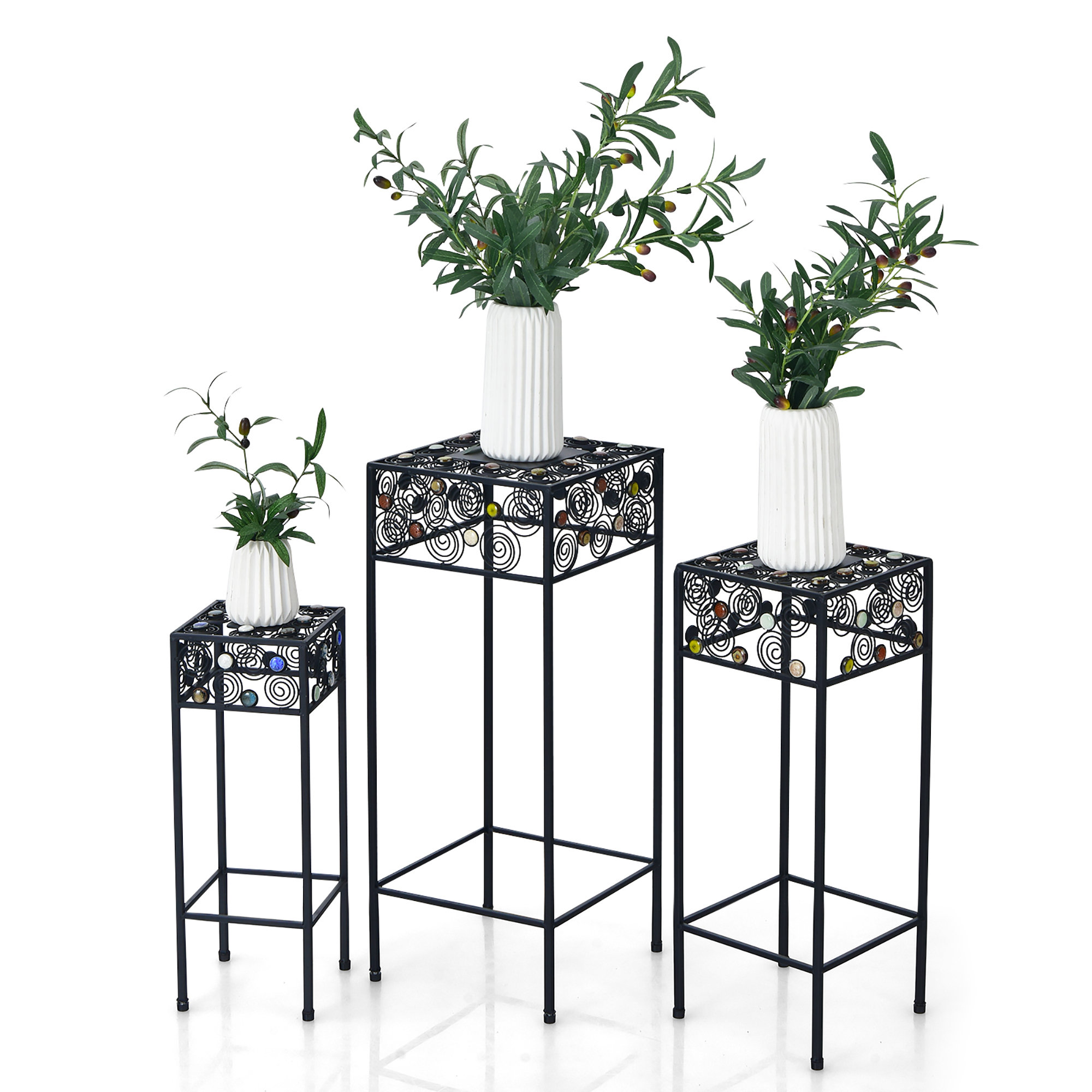 Red Barrel Studio® 3 Piece Plant Stand Set | Wayfair