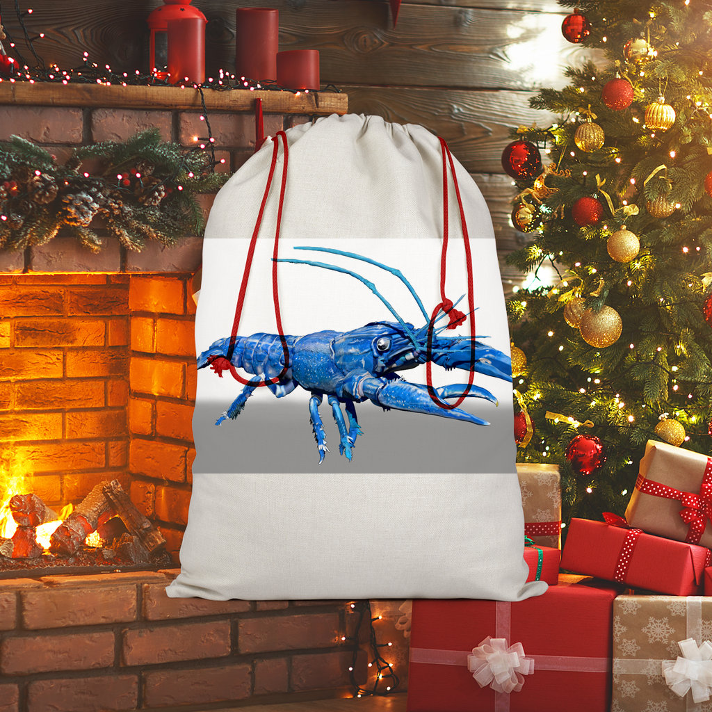 East Urban Home Blue Crawfish Sublimation Laundry Bag | Wayfair