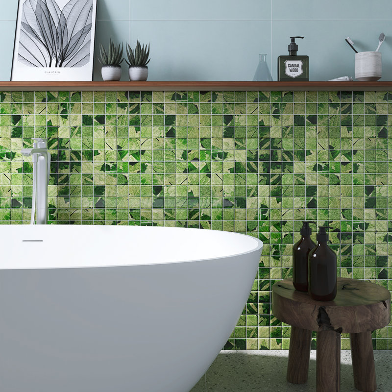 Supreme Tile Season 2" x 2" Glass Grid Mosaic Wall Tile & Reviews | Wayfair