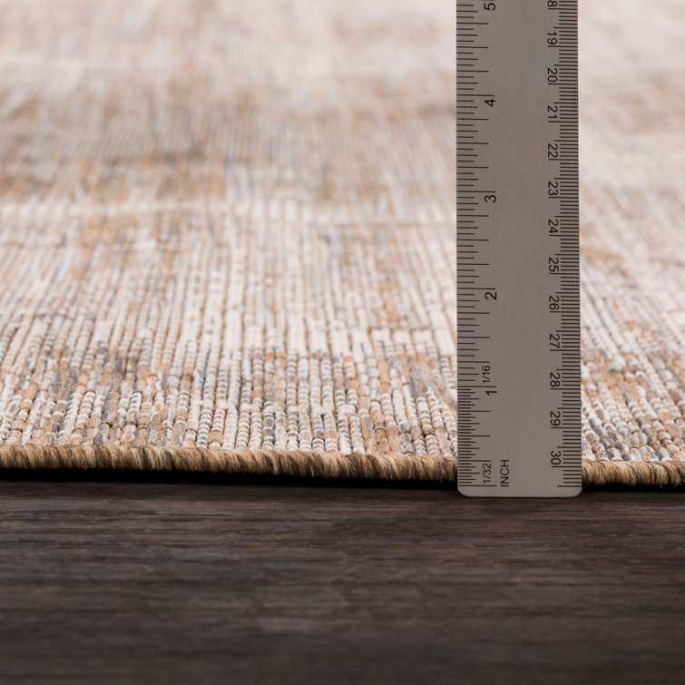 Rossa Camel/Gray Indoor/Outdoor Rug & Reviews | Joss & Main