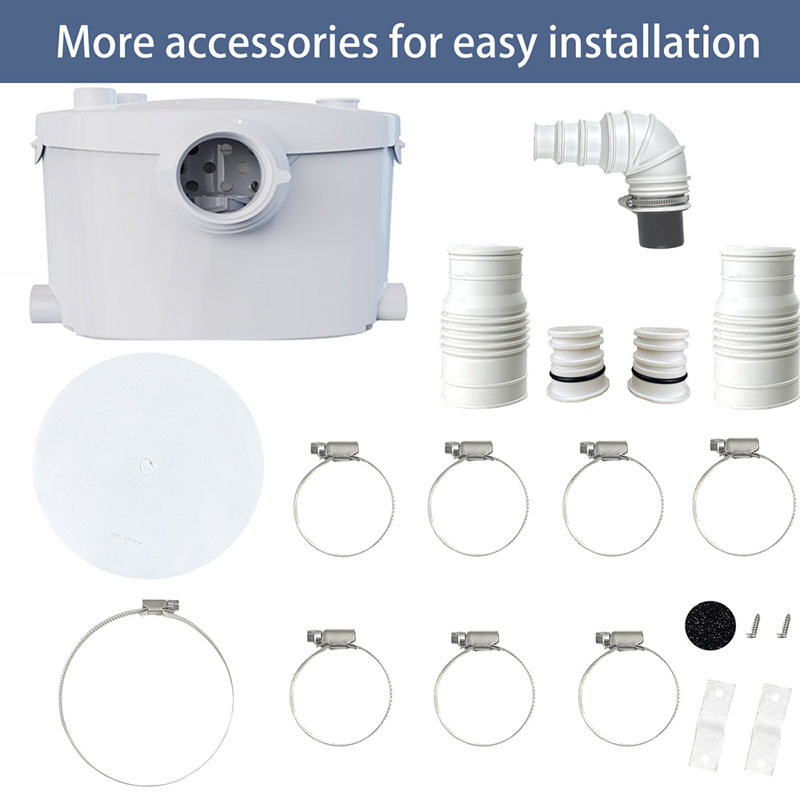 SUPERFLO Macerating Toilet System, Powerful & Durable, Upflush Toilet ...