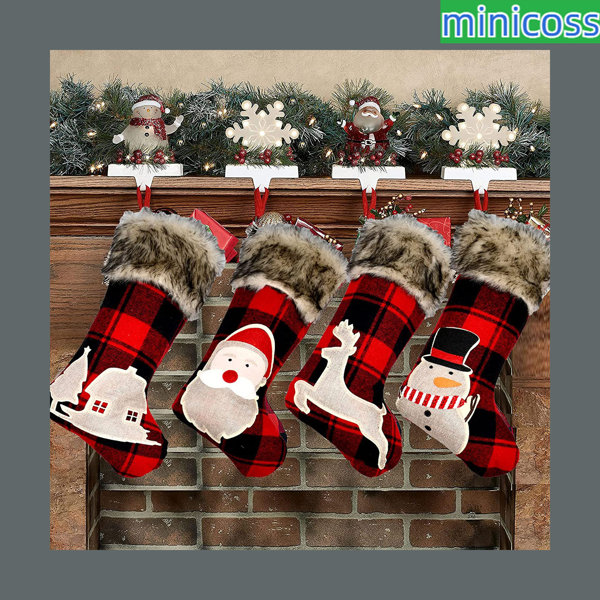 The Holiday Aisle® 4 Piece Christmas Stocking Set | Wayfair