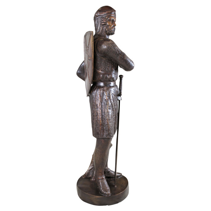 Design Toscano Battle Ready, Medieval Soldier Garden Statue | Wayfair