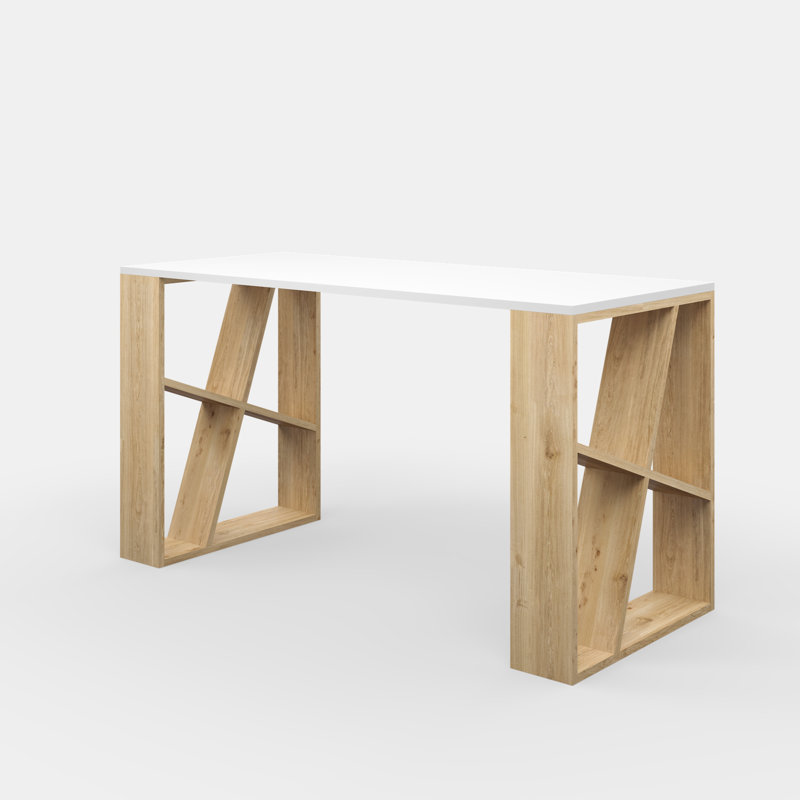 Latitude Run® Adalard 2 Tier Modern Desk & Reviews | Wayfair