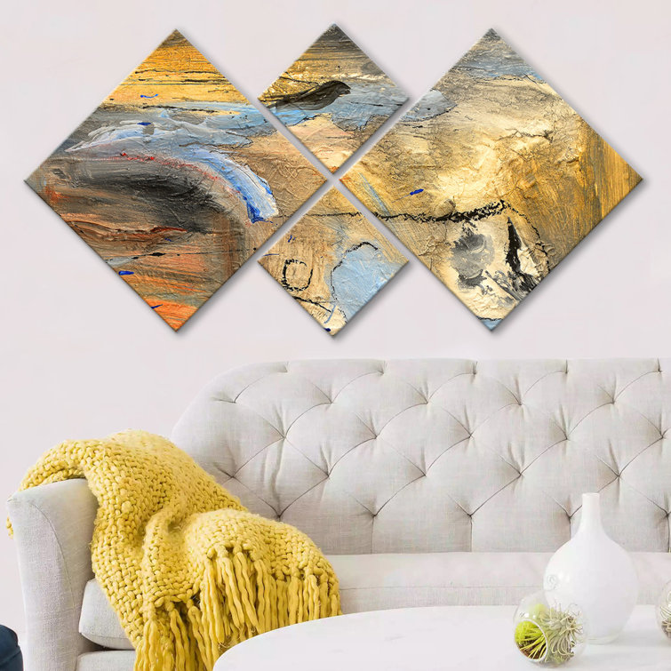 Ivy Bronx Decorative MDF Painting (4 Pieces) | Wayfair.co.uk