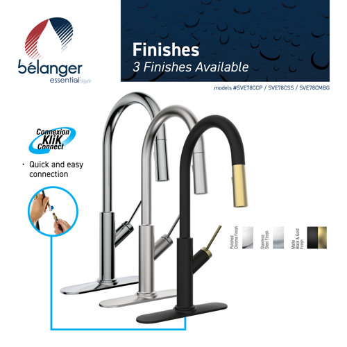 Keeney Manufacturing Company Keeney Pull Down Kitchen Faucet & Reviews ...