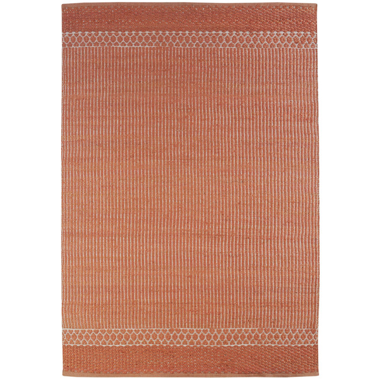 Dakota Fields Area Rug Handmade Flatweave Red/Orange/Pink Rug | Wayfair