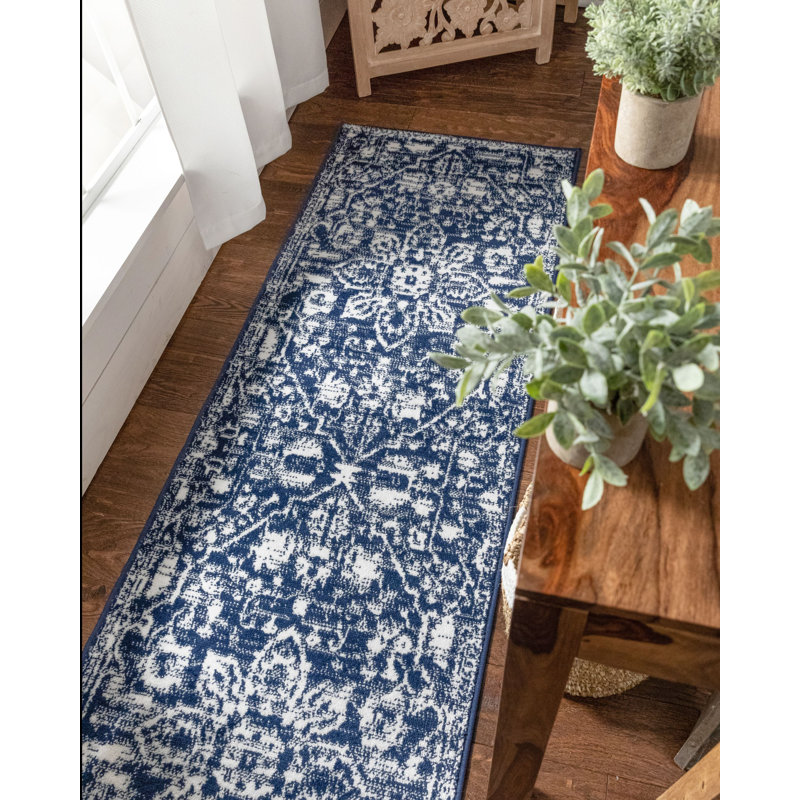 Well Woven Dazzle Power Loom Dark Blue/White Rug & Reviews | Wayfair.co.uk
