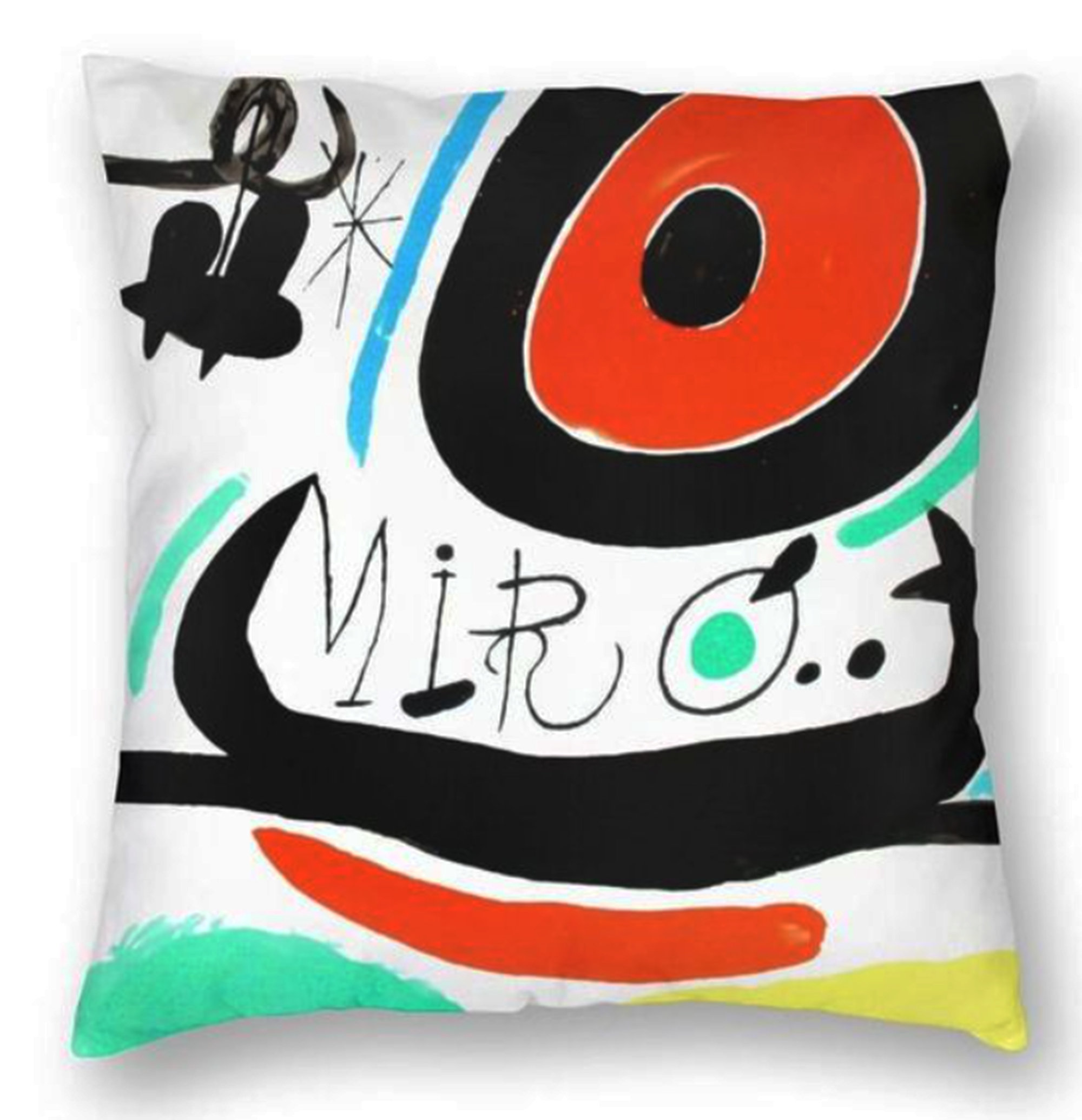 LINEL COLLECTION Miro Surrealism White Pillow Cover | Wayfair