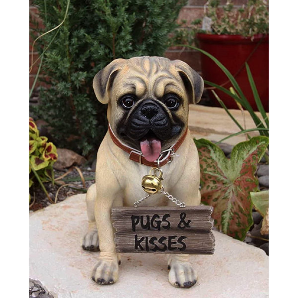 Red Barrel Studio® Pug Dog Figurine | Wayfair