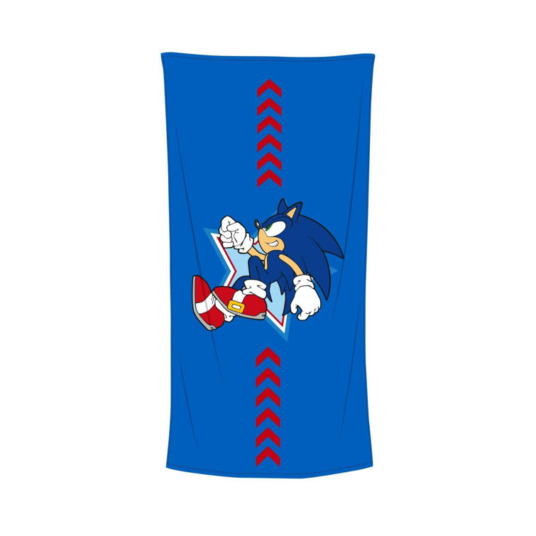 Sonic The Hedgehog Bath Towel Single | Wayfair.co.uk