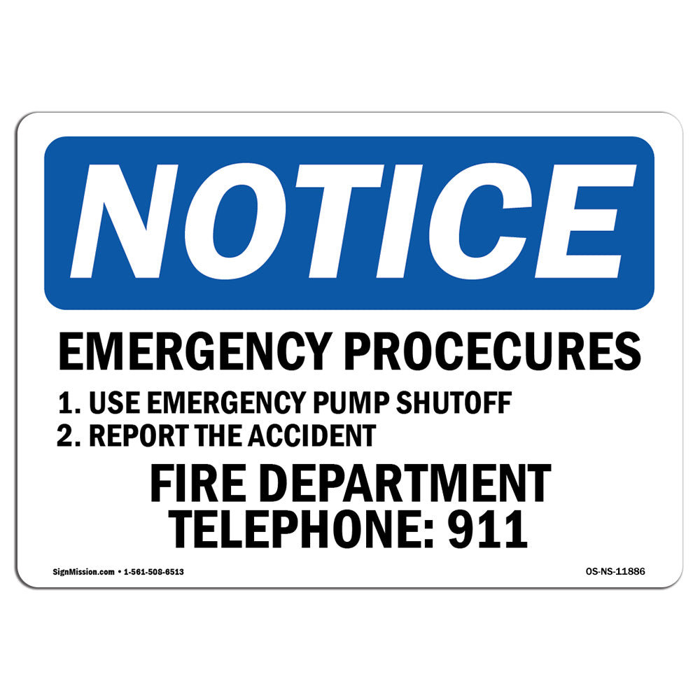 SignMission Emergency Procedures 1. Use Emergency Pump Sign | Wayfair