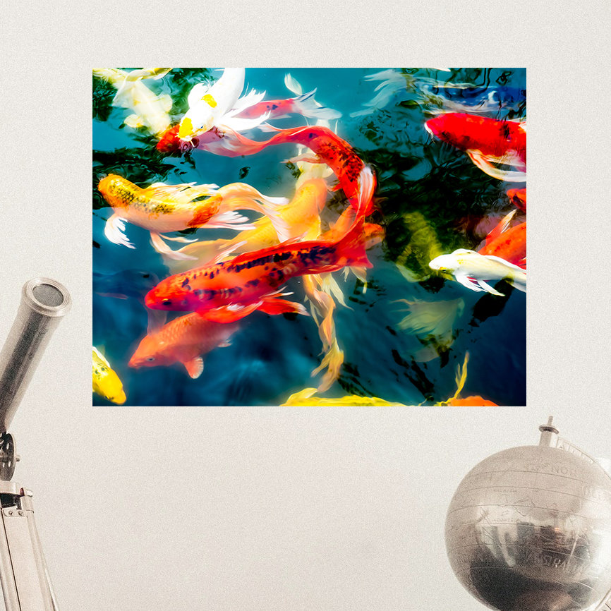 ArtVerse Koi Pond Removable Art Wall Decal | Wayfair