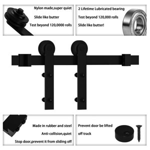 Watchmen Standard Single Barn Door Hardware Kit | Wayfair