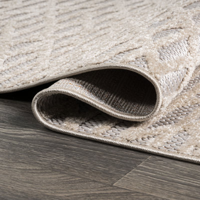 George Oliver Myndi Beige Indoor/Outdoor Rug & Reviews | Wayfair