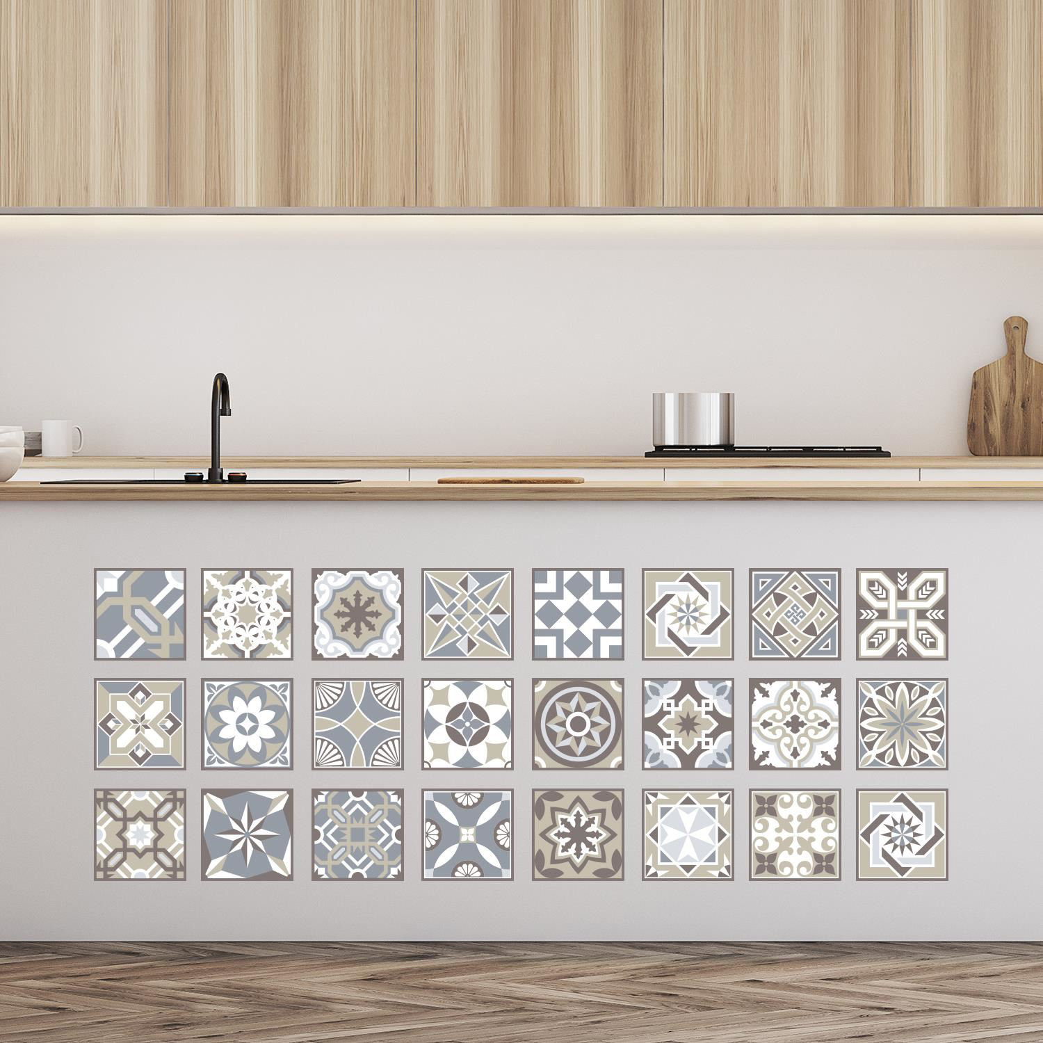 Walplus 4" x 4" PVC Peel & Stick Field Tile | Wayfair