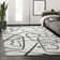 Ivy Bronx Kituku Abstract Area Rug in Ivory And Black & Reviews | Wayfair