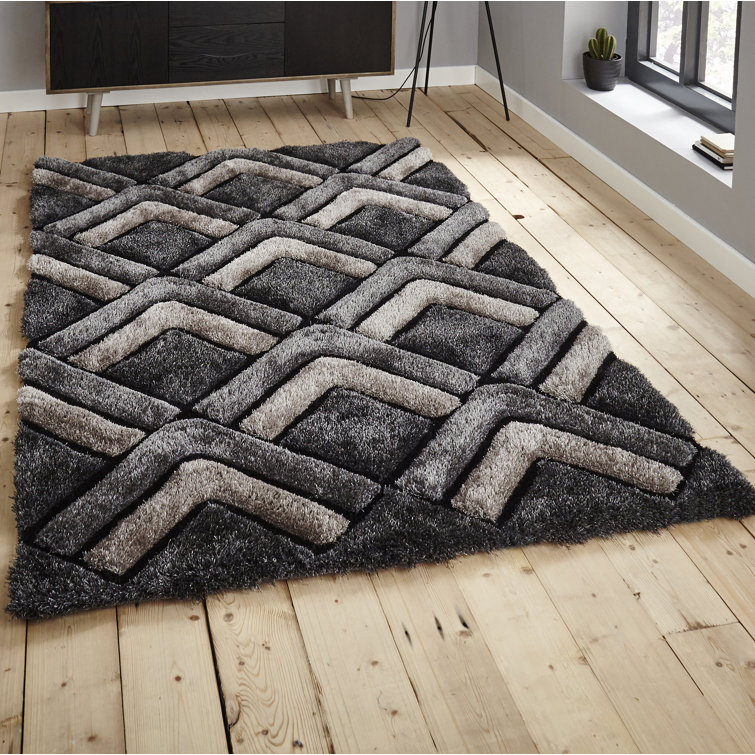 Lark Manor Aaliya Handmade Geometric Grey Rug & Reviews | Wayfair.co.uk
