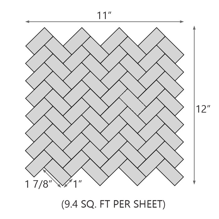 dCOR design 1" x 1" Marble Mosaic Tile | Wayfair