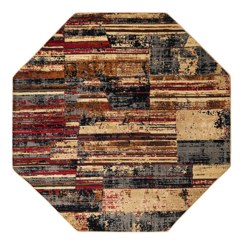 Trent Austin Design® Knowle Power Loom Performance Brown/Yellow Rug ...