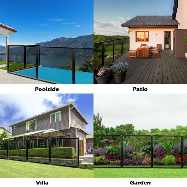 NEWNICY 48'' H x 144'' W Black Mesh Fencing with 1 Panel(s) Included ...