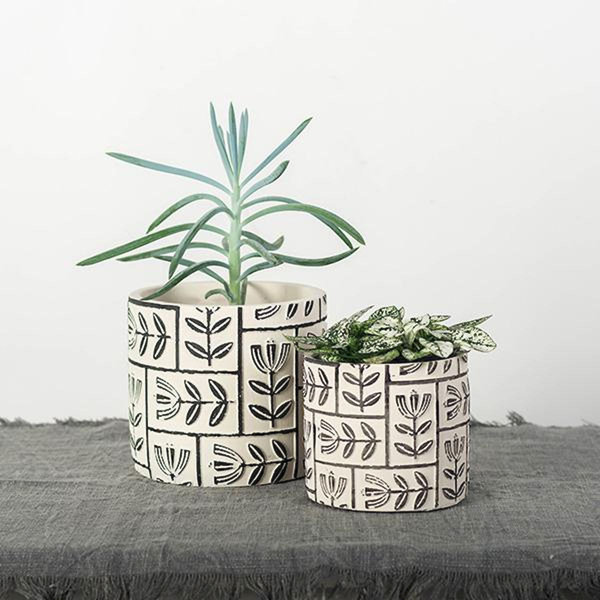 Winston Porter 2 Piece Eri Cement Cachepot Set | Wayfair