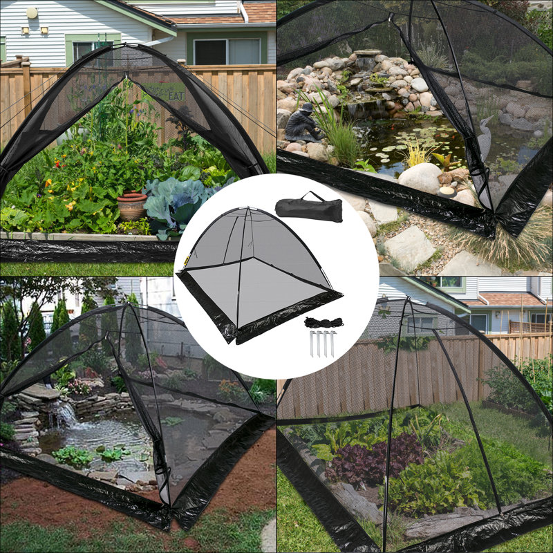 VEVOR Pond Cover Dome, Garden Pond Net, 1/2 Inch Mesh Dome Pond Net ...