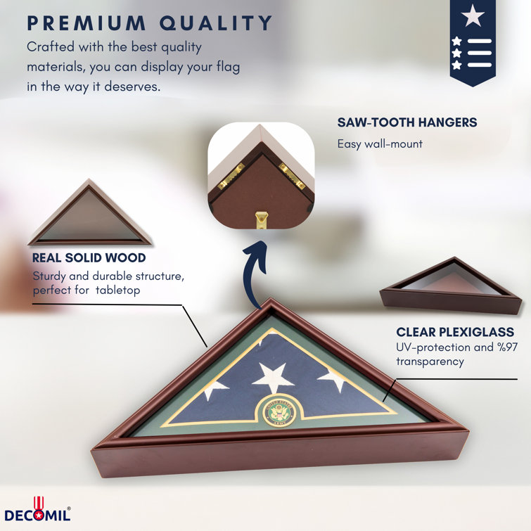 DECOMIL Army Flag Display Case & Reviews | Wayfair